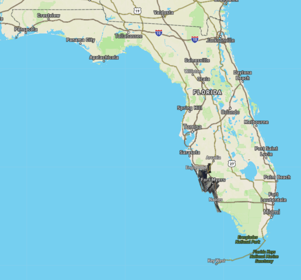 The destruction of Florida by Hurricane Ian, as perceived by the ...