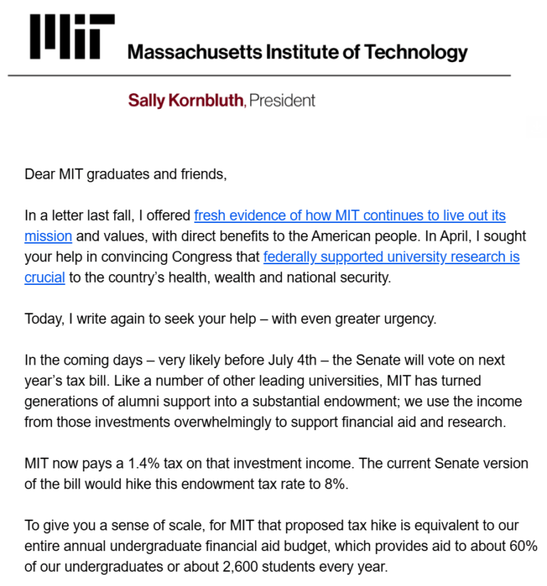 MIT is too rich to pay taxes - Philip Greenspun’s Weblog