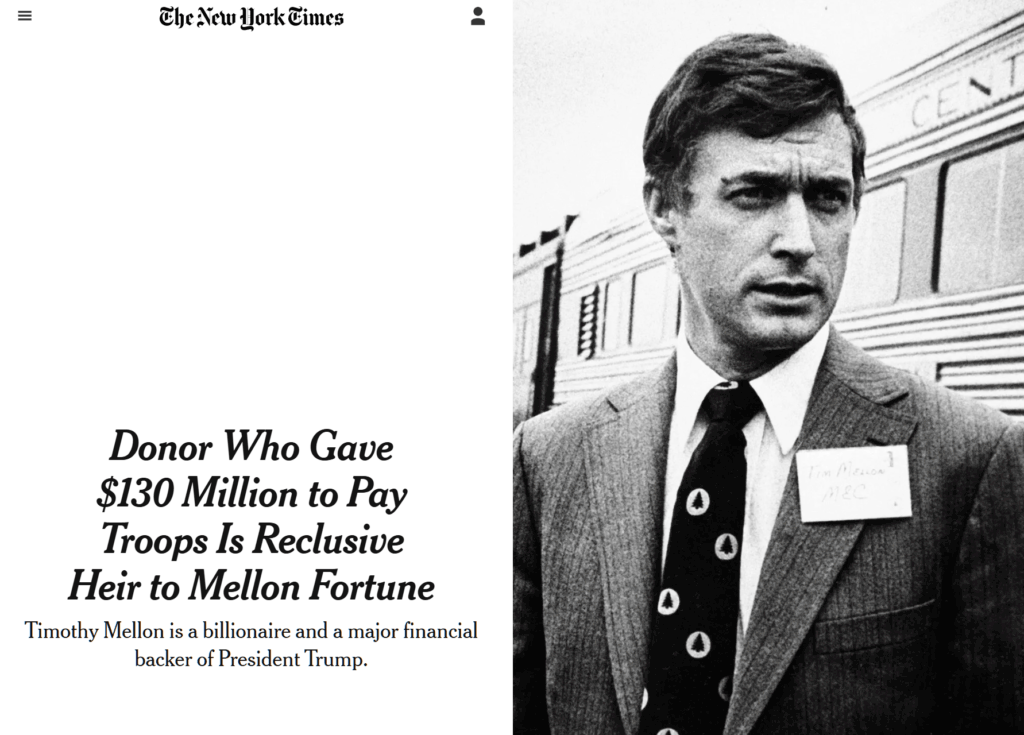 Grandson of the National Gallery donor is now funding the U.S. military ...